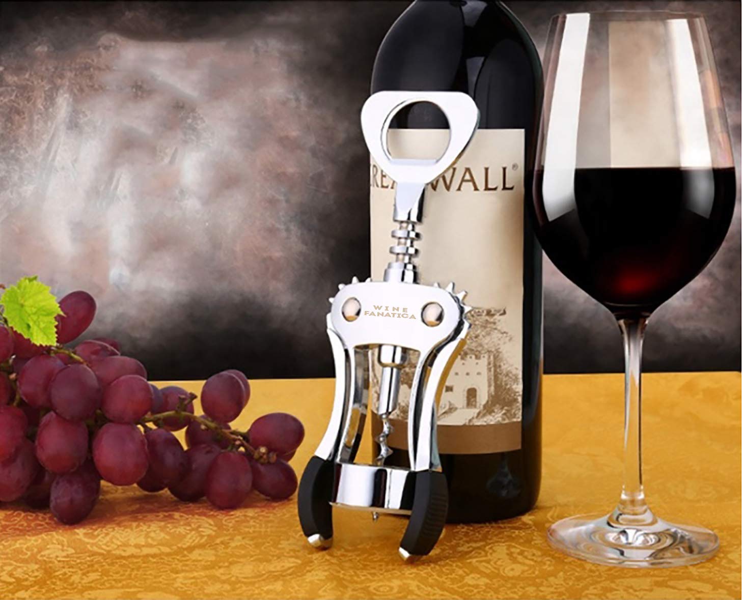 New Upgraded 2021: Classic Wing Corkscrew Wine Opener / Premium, Multi-functional, Restaurant Professional Waiter and Bartenders Best Wine Bottle opener. The Wing Corkscrew Double Hinged Wine Opener