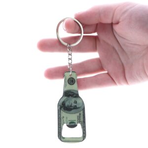 SandT Collection 100 Dollar Beer Bottle Opener Keychain