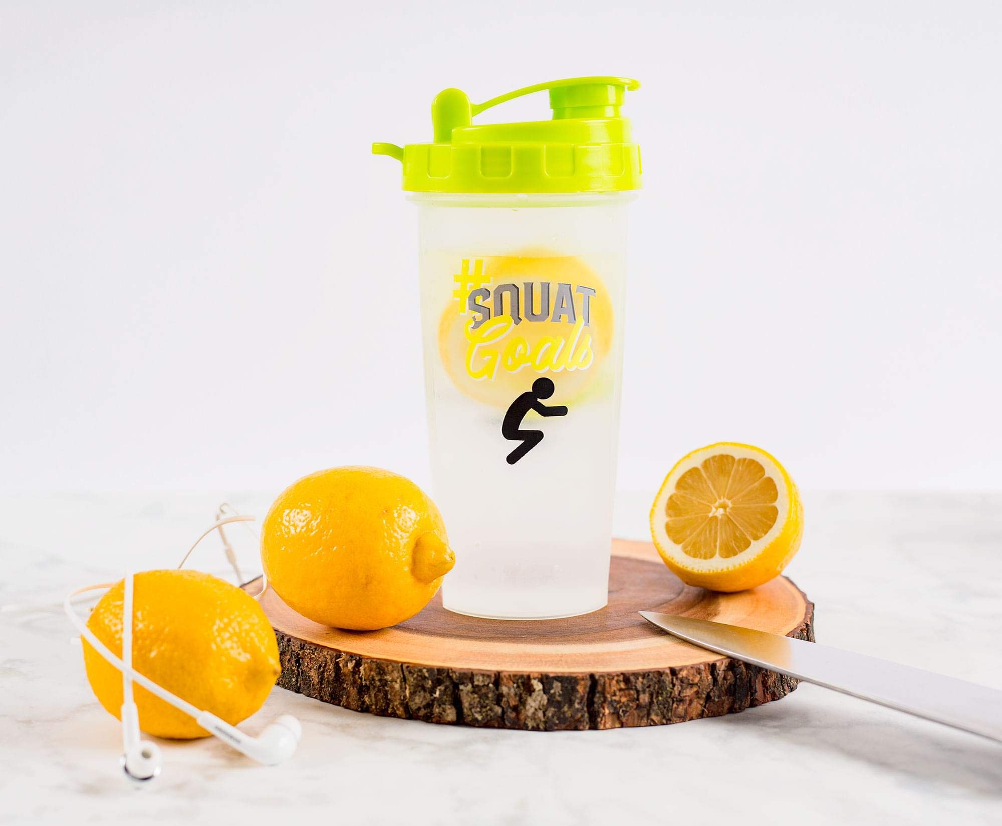 Toynk #SquatGoals Plastic Shaker Bottle | Holds 20 Ounces