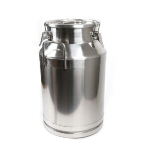 BoTaiDaHong 40L/10Gallon Stainless Steel Milk Can Wine Pail Water Bucket Oil Barrel Tea 340mm dia Milk Can Canister Dairy Pot Bucket Liquid Storage Barrel