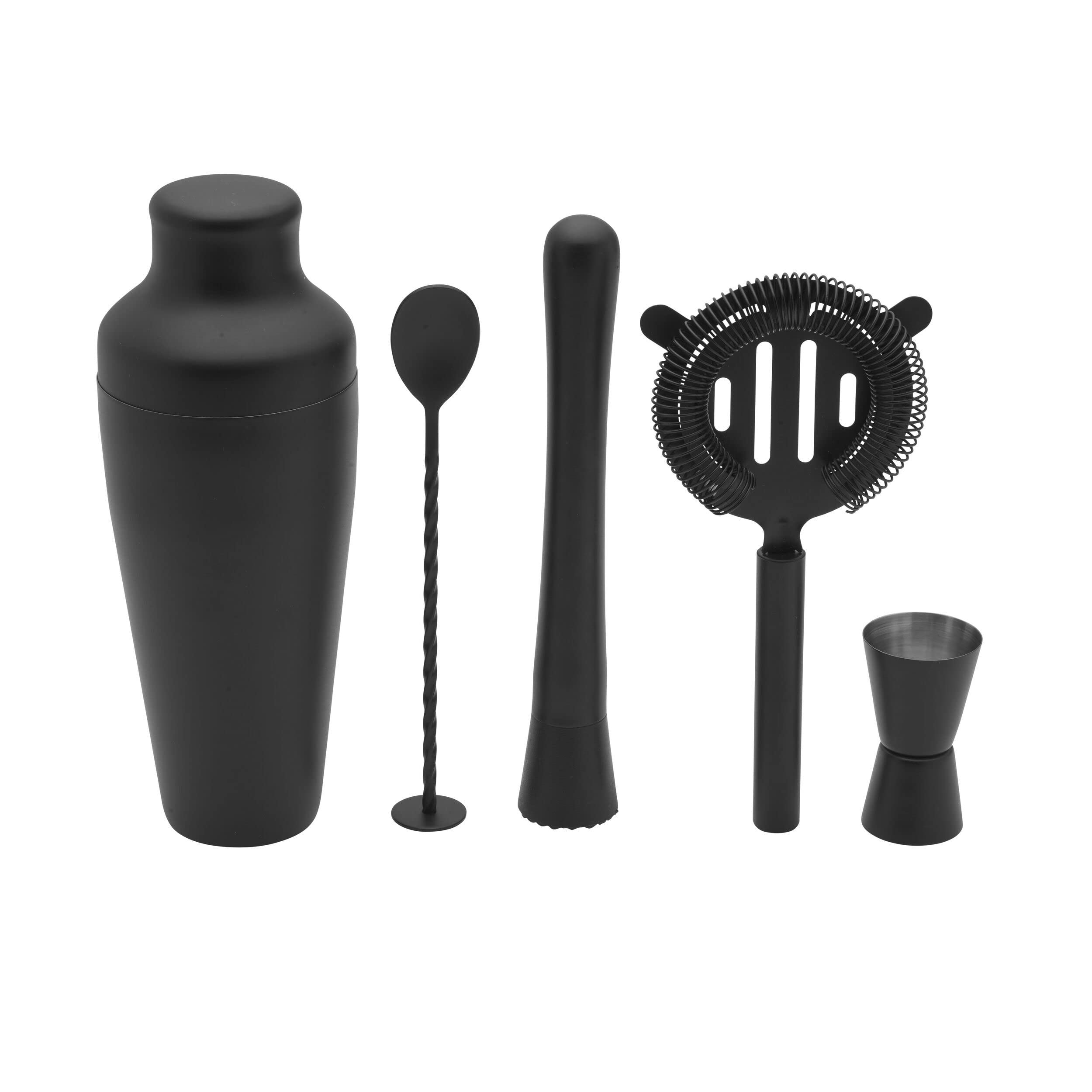 Houdini Bar Tool Set, 5 Piece, Black