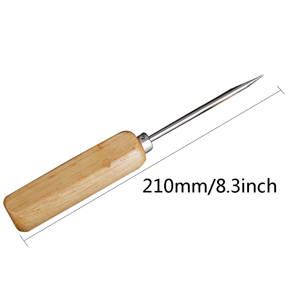 Ice Pick,1 Pcs Puer Puerh Tea Knife Needle Stainless Steel Ice Pick Tea Knife Needle Professional Tool for Restaurant Bar Home JfwuHap