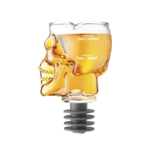 final touch skull jigger/stopper - brainfreeze collection (fta1863)