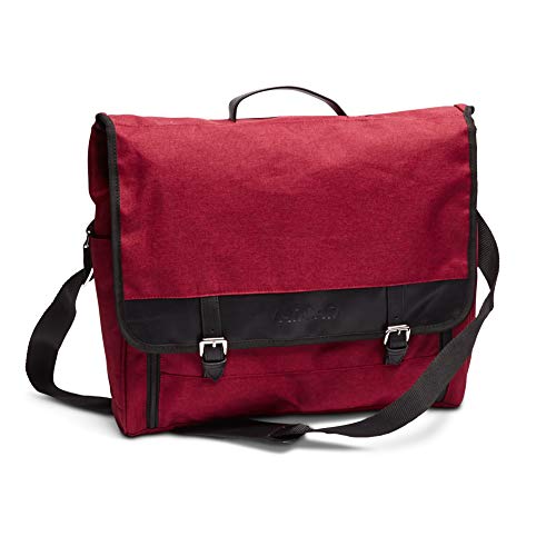 VADCAD Travel Bar Red & Black, Water Resistant, Bartending Supplies, Pockets for Carrying Cocktail Kit (Bag Only), 13.8H X 12.5W X 4.7D, Crimson Red