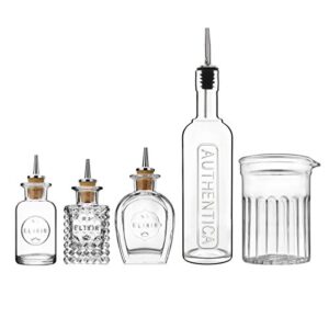 luigi bormioli mixology 5-piece barware set, 0, clear