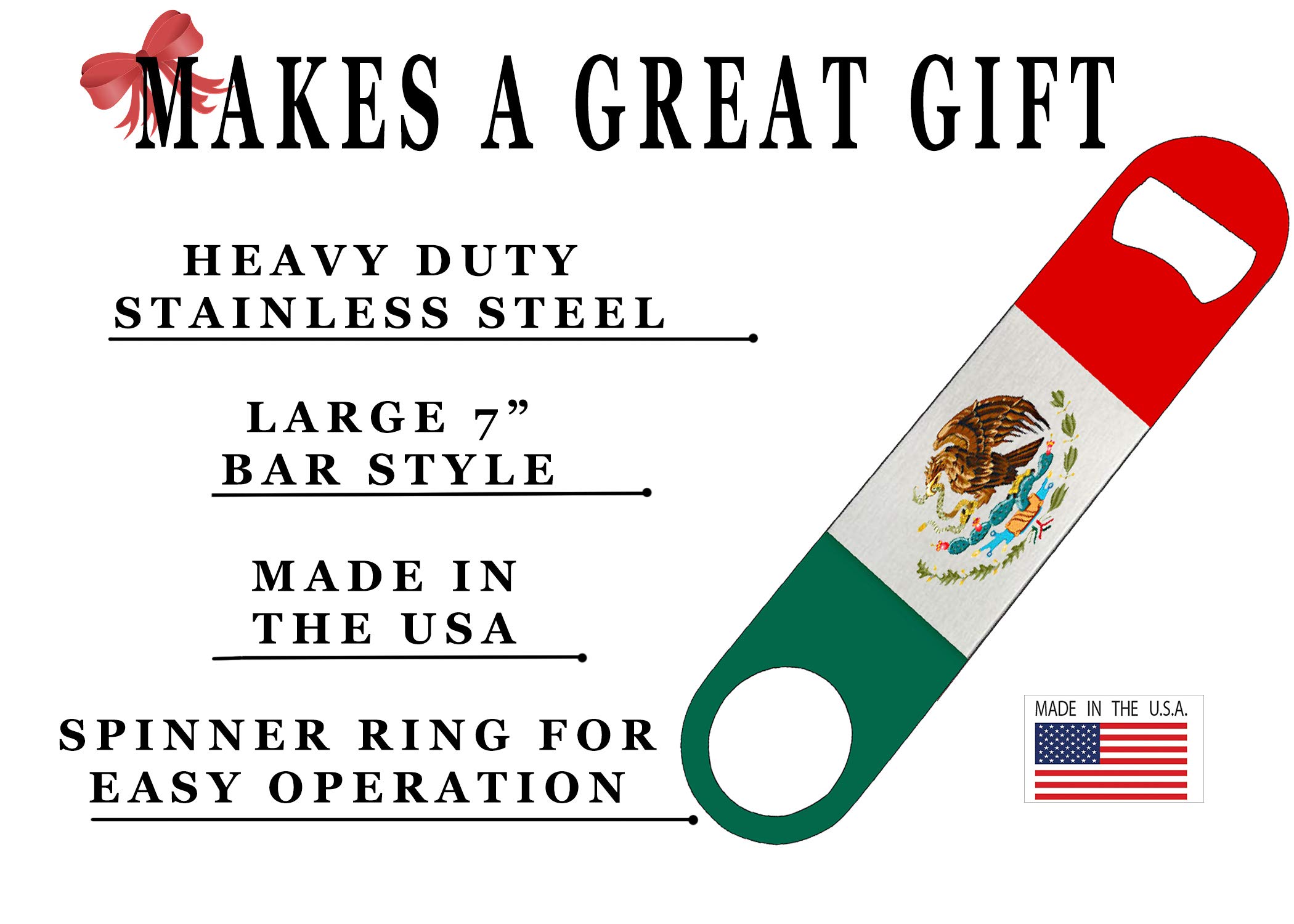 Mexico Mexican Flag Speed Bottle Opener Heavy Duty Gift Idea