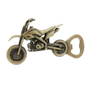 DIDI GOAL Antique Brozne Metal Motorcycle Bottle Opener present for Christmas Fathers Day Valentine's Birthday Gifts, for Men gift, Cool Beer Opener