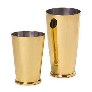 Cocktail Kingdom® Leopold® Weighted Shaking Tin Set - Gold-Plated