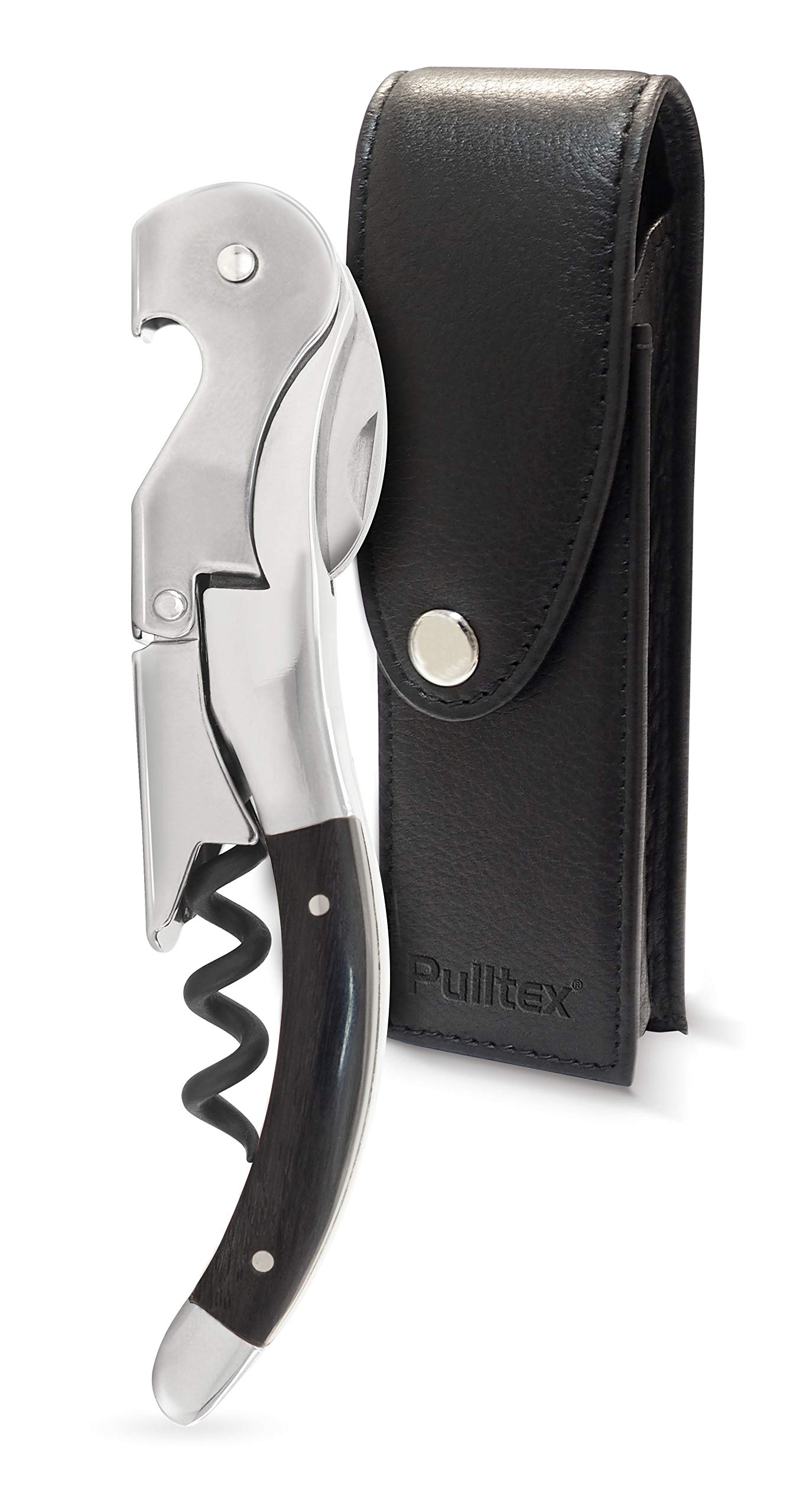 Pulltex Pulltaps Cordoba Horn Handle Hand Made Corkscrew with Leather Case Set