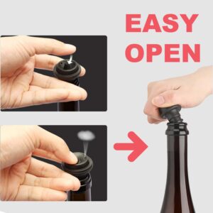 Wine Saver - 7 in 1 Wine Stopper Kit Set Opener and Pourer - Includes Wine Vacuum Stoppers, Wine Pump, Pour, and Cork Opener - Wine Lover Gift for Adult, Men, Women, Celebration, Anniversary, Birthday