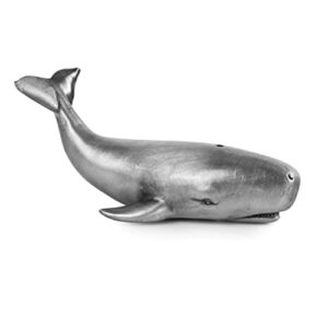 twine moby whale pewter novelty bottle openers, metallic