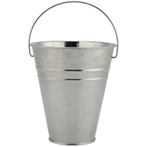 JEUIHAU 25 PCS 5x4.5 inch Galvanized Buckets Pails, Mini Galvanized Buckets, Mini Tin Pails Tin Buckets for Parties, Ice, Snacks, Craft, Decorations, Garden Planters