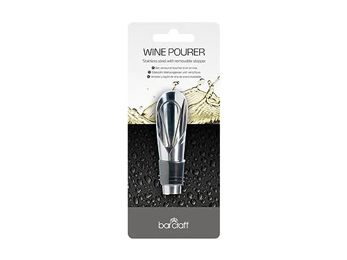 Bar Craft Wine Pourer And Stopper In Stainless Steel