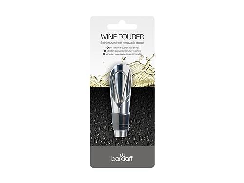 Bar Craft Wine Pourer And Stopper In Stainless Steel