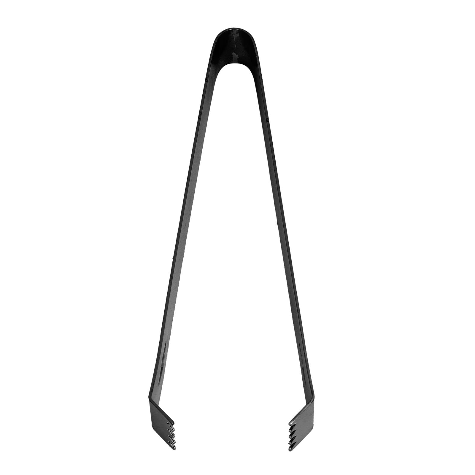 Ice Tong, Strong Clamping Force Stainless Steel Appropriate Length Cocktail Ice Tong for Kitchen Black Plating