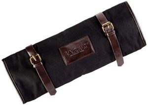 barfly mixology roll black with brown leather accents