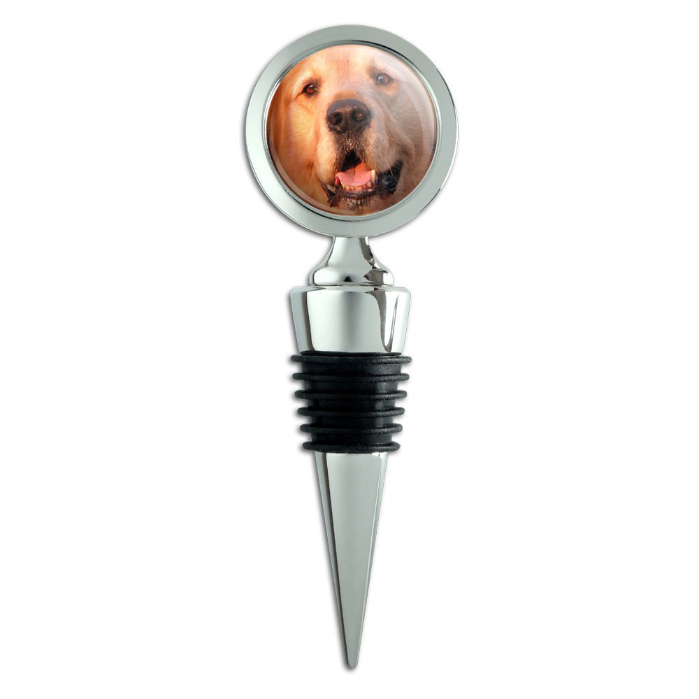 Golden Retriever Dog Wine Bottle Stopper