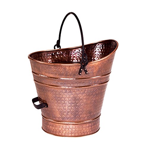 Minuteman International Copper Coal Hod, Small Pail Pellet Bucket