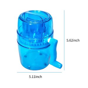 Irishom Manual Ice Crusher Household Ice Crusher Rotary Ice Crusher Ice Cube Cutter Mini Portable Ice Machine Hand Crank Ice Chopper