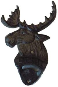 1 cast iron moose beer bottle opener rustic