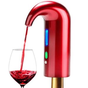 Electric Wine Aerator Gifts Electric Wine Pourer and Wine Dispenser Pump, Multi-Smart Automatic Filter Wine Dispenser with USB Rechargeable Great For Travel, Home and Bars