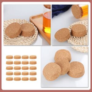 Housoutil 25Pcs Wine Bottle Cork Stoppers Sealing Covers Soft Wood Corks Large Wooden Tapered Cork Plugs Replacement for Wine Beer Bottle Crafts （ 5.3cm*4.7cm*1.7cm）