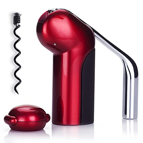 KAYCROWN Wine Bottle Opener - Vertical Lever Corkscrew Wine Opener with Foil Cutter & Extra Screw, Manual Handheld Wine Corkscrew with Ergonomic Lever Pump