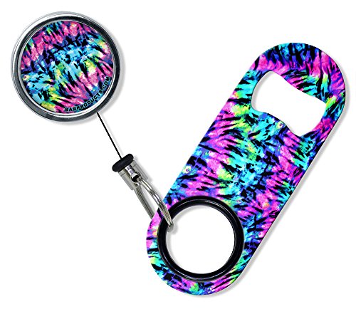 BarConic Mini Bottle Opener with Retractable Reel – Tie Dye