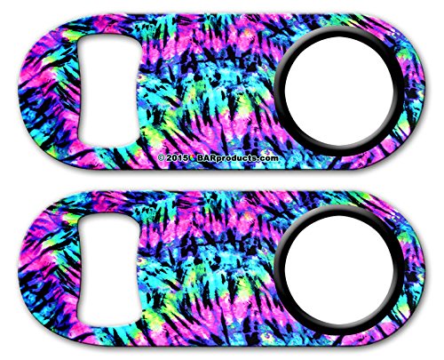 BarConic Mini Bottle Opener with Retractable Reel – Tie Dye