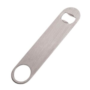 (Set of 2) Flat Bottle Opener, 7-Inch Heavy Duty Stainless Steel Bar Blade, Speed Opener, Beer Bottle Opener by Tezzorio