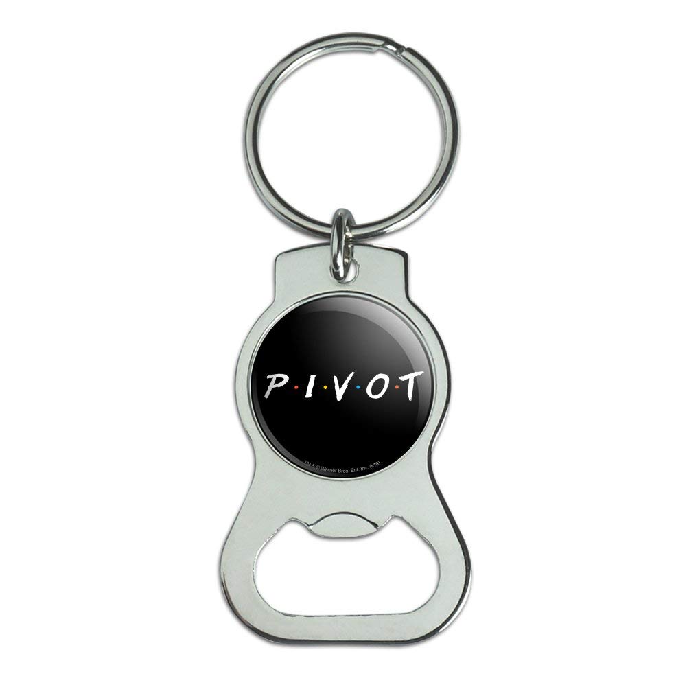 GRAPHICS & MORE Friends Pivot Keychain with Bottle Cap Opener