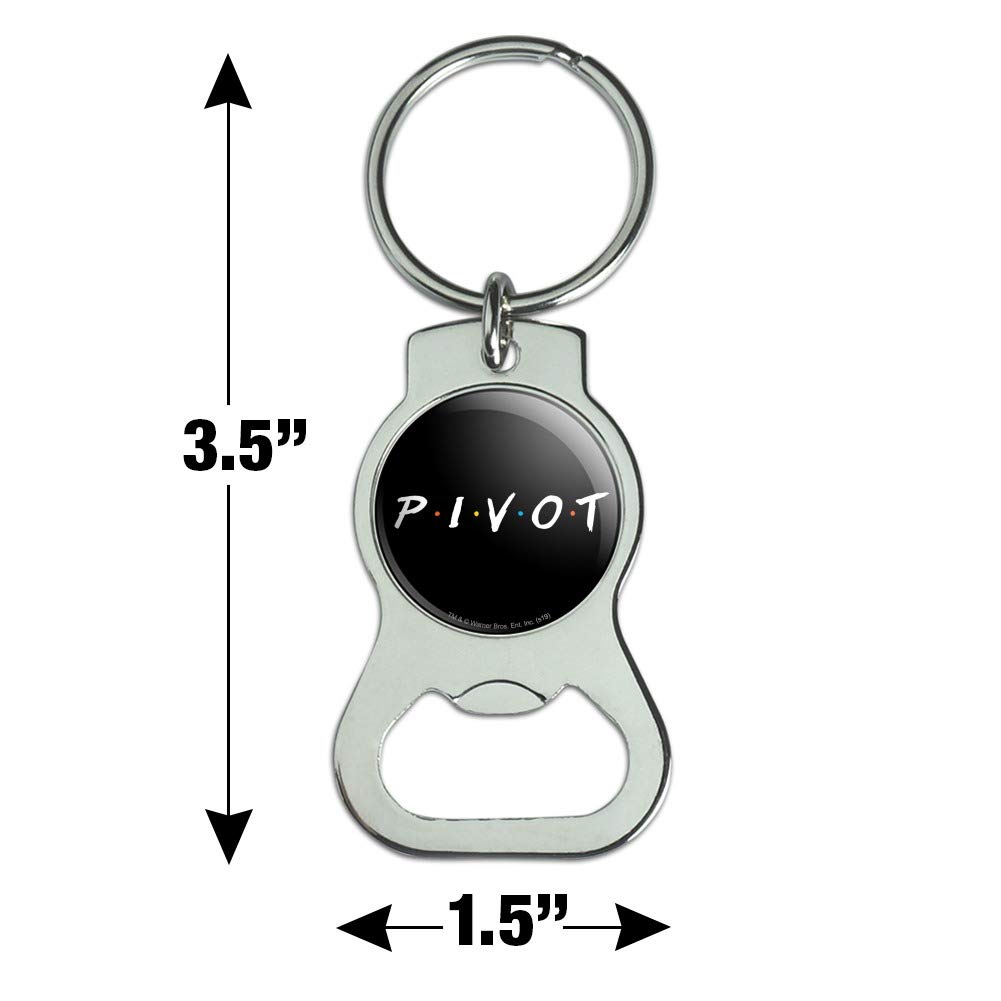 GRAPHICS & MORE Friends Pivot Keychain with Bottle Cap Opener