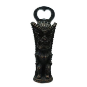 ancient hawaiian money tiki bottle opener