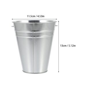 12 Pcs Stainless Steel Beer Bucket with Handle Wine Tasting Spittoons Wine Spittoons Wine Dump Buckets Champagne Bucket Spit Wine Barrels Cold Wine Barrels (Silver)