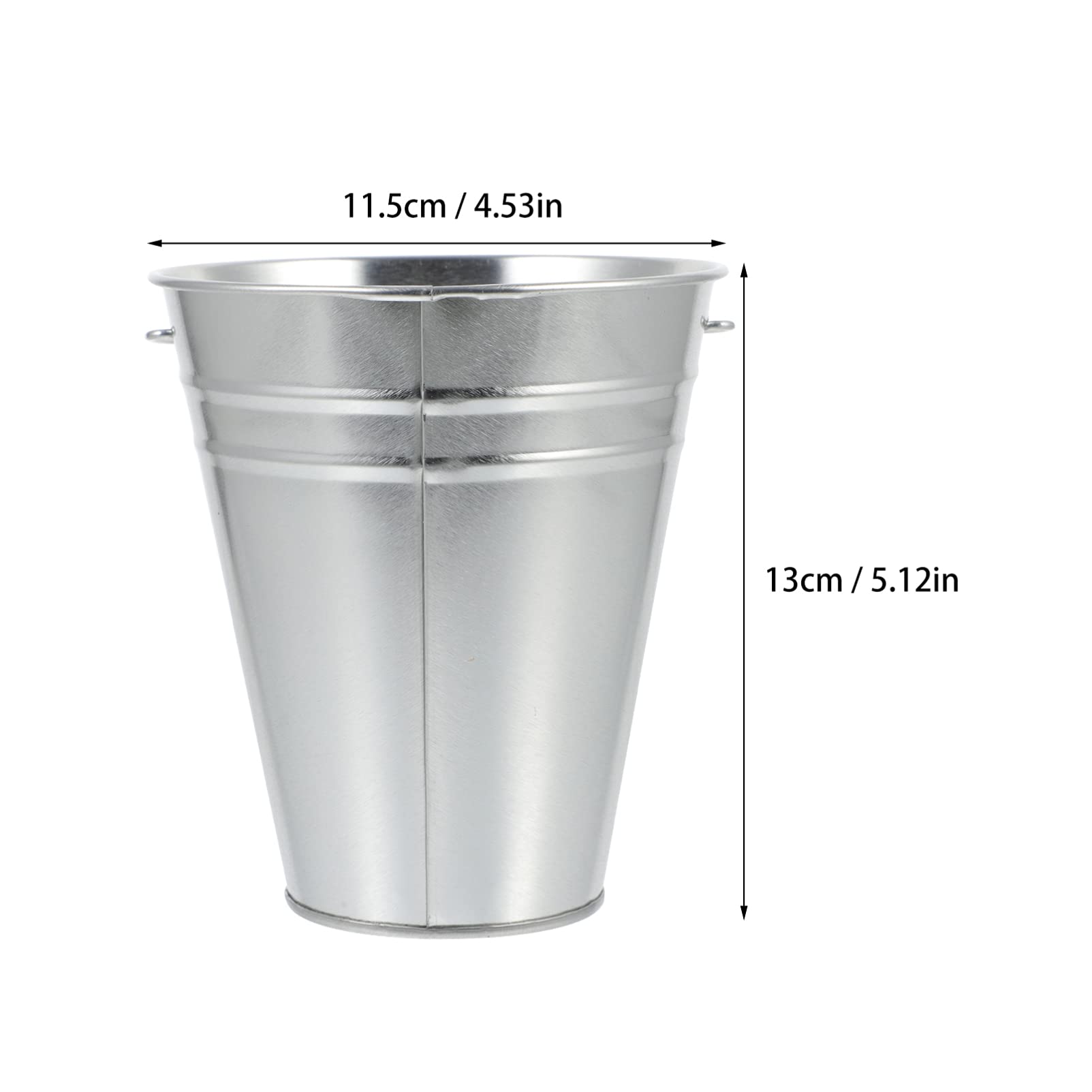 12 Pcs Stainless Steel Beer Bucket with Handle Wine Tasting Spittoons Wine Spittoons Wine Dump Buckets Champagne Bucket Spit Wine Barrels Cold Wine Barrels (Silver)