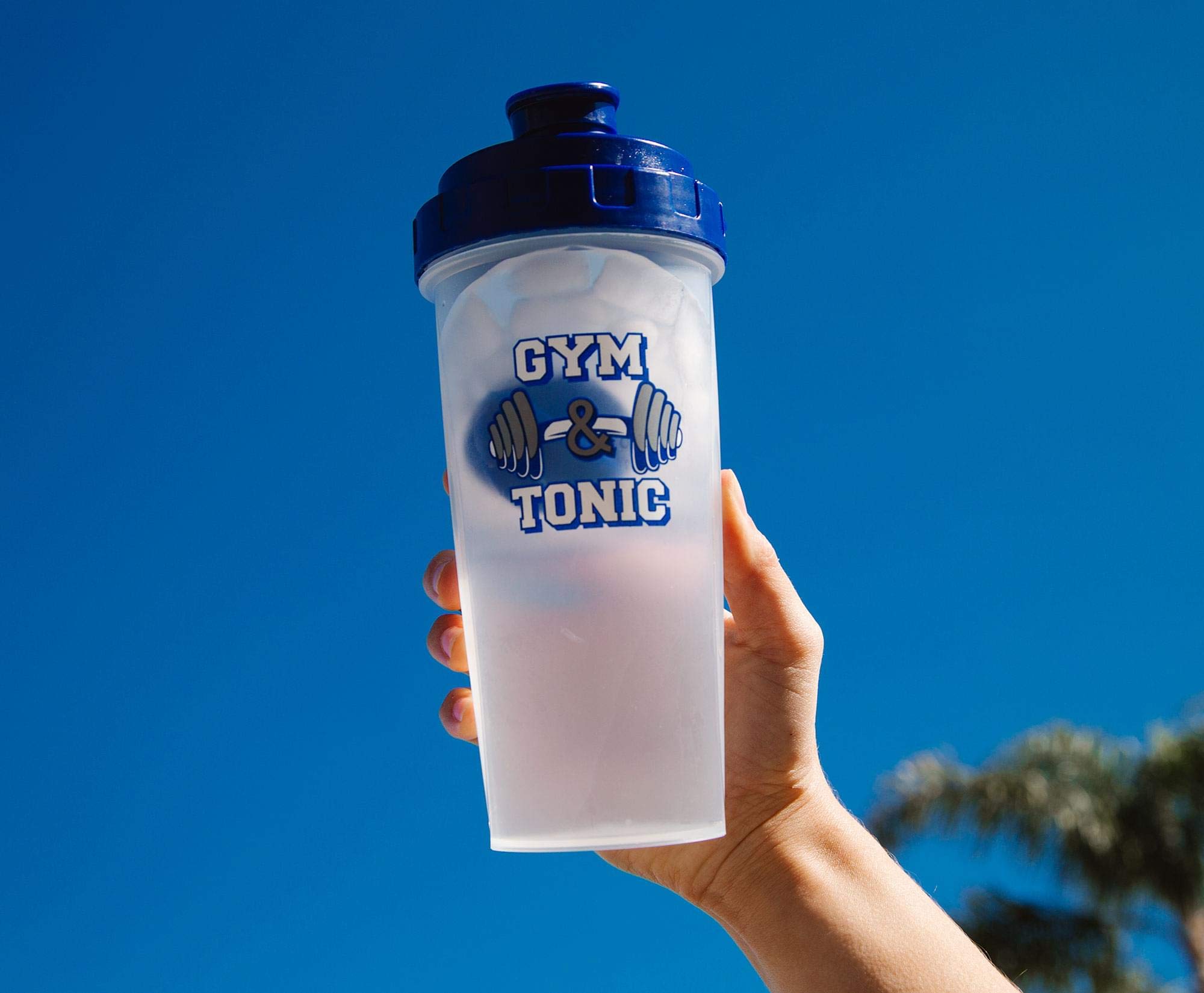 "Gym & Tonic" Plastic Shaker Bottle | Holds Ounces