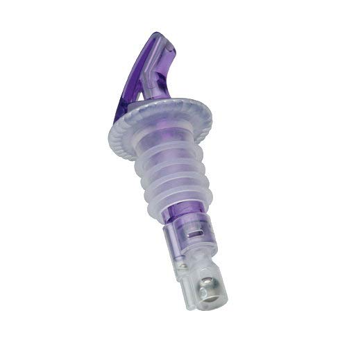 1/4 oz Purple (PP-14P) Measured Liqour Pourer - Precision Pour Liquor & Wine Bottle Pour Spout - (10 Pk) 100% USA Made - Pour The Perfect Cocktail with Our No Leak Bottle Spouts, Size 0.25 oz