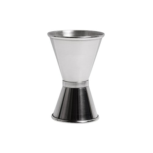 Zero Tolerance Mixology Jigger (JIGZT); Double-Sided Stainless Steel Jigger with 1 fl. oz. and 2 fl. oz. Liquid Measurements; Accurately, Expertly and Consistently Mix and Create Cocktails or Drinks Gray