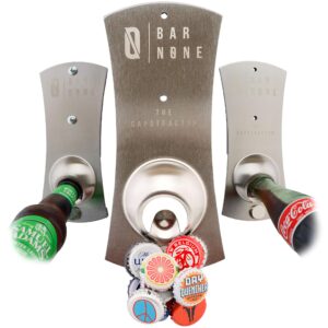 bar none the capstractor | magnet magnetic fridge bottle opener wall mounted bottle opener beer opener beer bottle opener bottle cap opener refrigerator fridge beer bottles for bartender church key