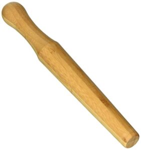 cork pops natural hardwood 11 inch mojito muddler