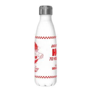 Netflix Stranger Things Surfer Pizza 17 oz Stainless Steel Bottle, Multicolor