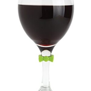 Joie Bow Tie Drink and Wine Charm Set, Set of 6, Multicolor