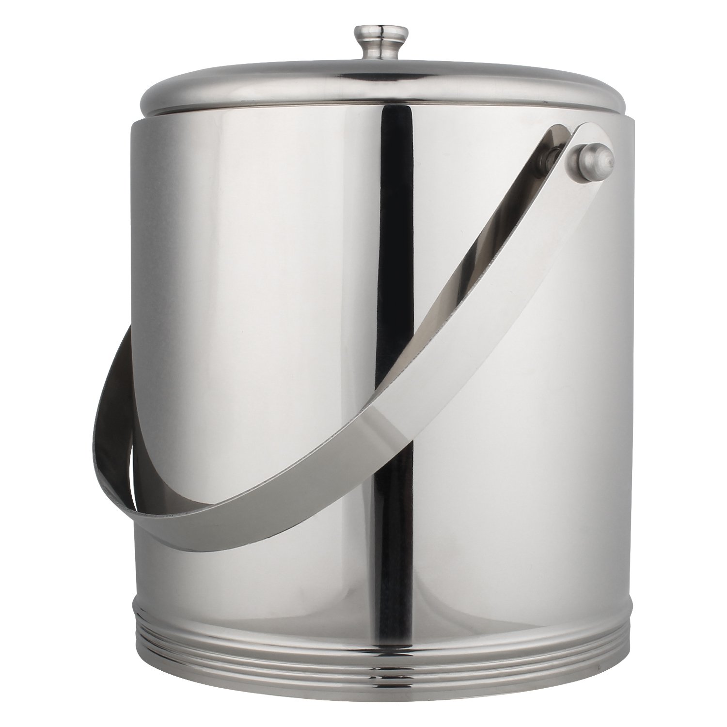 Zap Impex stainless steel double wall ice container with lid 1.30 Ltr.