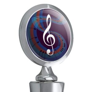 Treble Clef on Music Notes Wine Bottle Stopper