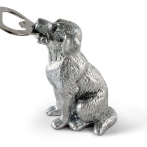 Arthur Court Designs Aluminum Labrador Hunting Dog Bottle Opener Forged Stainless Steel Head 4.5 inch Tall