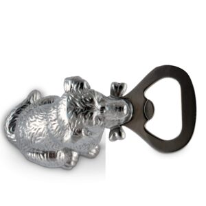 Arthur Court Designs Aluminum Labrador Hunting Dog Bottle Opener Forged Stainless Steel Head 4.5 inch Tall