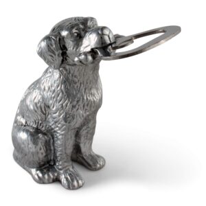 Arthur Court Designs Aluminum Labrador Hunting Dog Bottle Opener Forged Stainless Steel Head 4.5 inch Tall