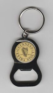 guinness extra stout keychain beer bottle opener