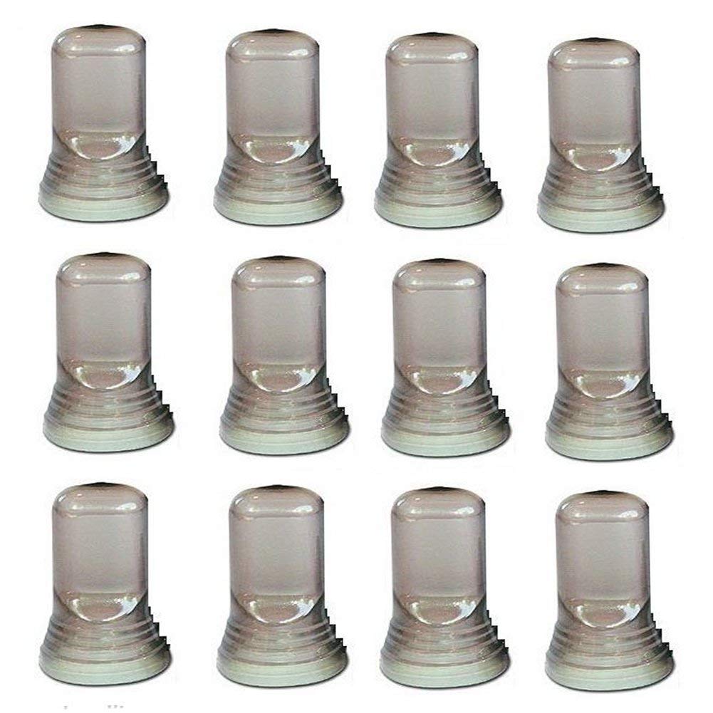 12 Liquor Bottle Universal Pour Spout Dust Cap Cover (Clear)