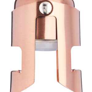 BarCraft Luxury Metal Sparkling Wine/Champagne Stopper - Copper Finish